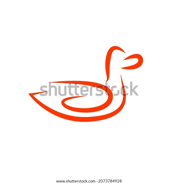 Duck Logo Icon Vector Illustration Stock Vector (Royalty Free ...