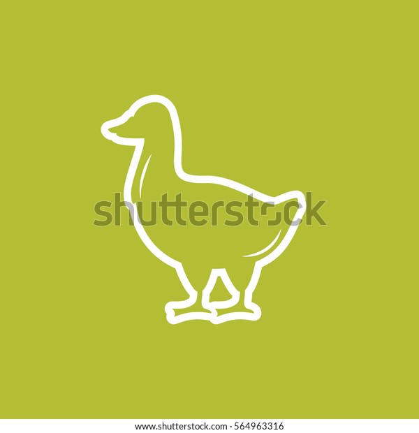 Duck Meat Vector Illustration Green Background Stock Vector (Royalty ...