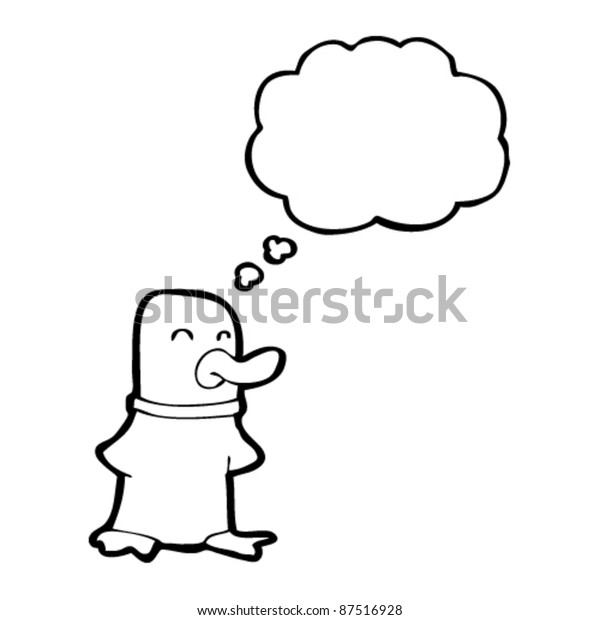 Duck Thinking Cartoon Stock Vector (Royalty Free) 87516928 | Shutterstock