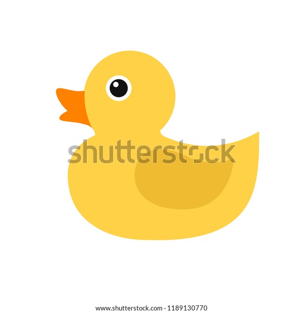 Duckling Simple Color Icon Childrens Rubber Stock Vector (Royalty Free ...