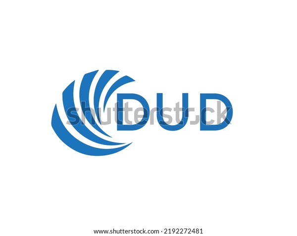 Dud Letter Logo Design On White Stock Vector (Royalty Free) 2192272481 ...