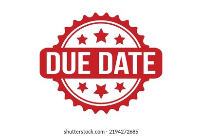 Due Date Rubber Stamp Seal Vector Stock Vector (Royalty Free ...