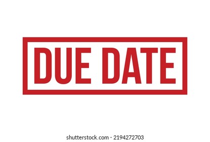 Due Date Rubber Stamp Seal Vector Stock Vector (Royalty Free ...