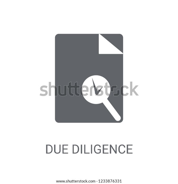 Due Diligence Icon Trendy Due Diligence Stock Vector (Royalty Free ...