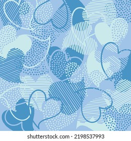 Dull Color Heart Pattern Background Stock Vector (Royalty Free ...