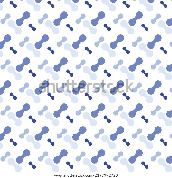 Dumbbell Shape Abstract Background Alternately Arranged Stock Vector ...