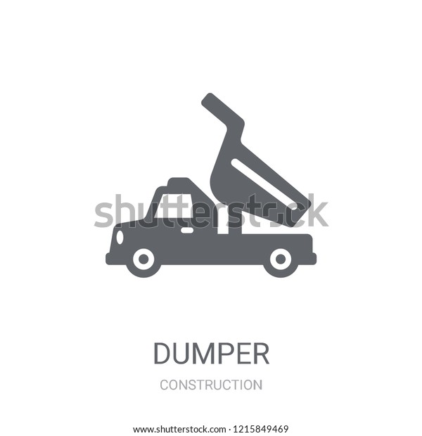 Dumper Icon Trendy Dumper Logo Concept Stock Vector (Royalty Free ...