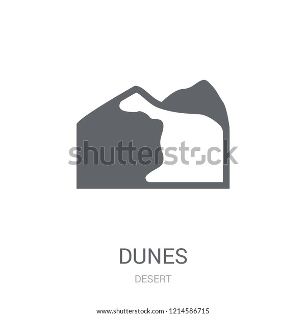 Dunes Icon Trendy Dunes Logo Concept Stock Vector (Royalty Free ...