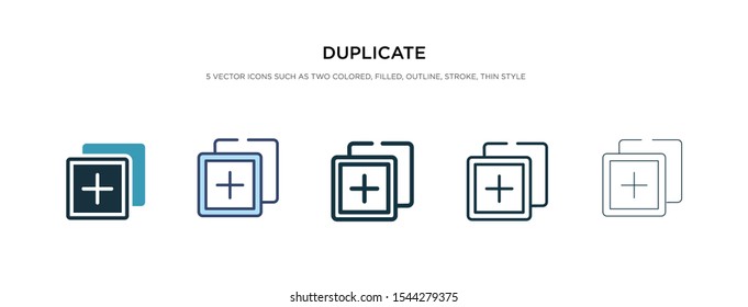 Duplicate Icon Different Style Vector Illustration Stock Vector (Royalty Free) 1544279375 ...