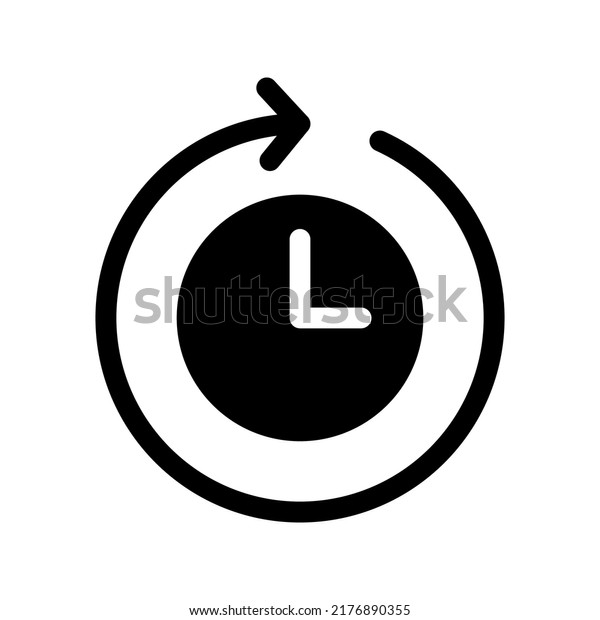 Duration Icon Vector Symbol Design Illustration Stock Vector (Royalty ...