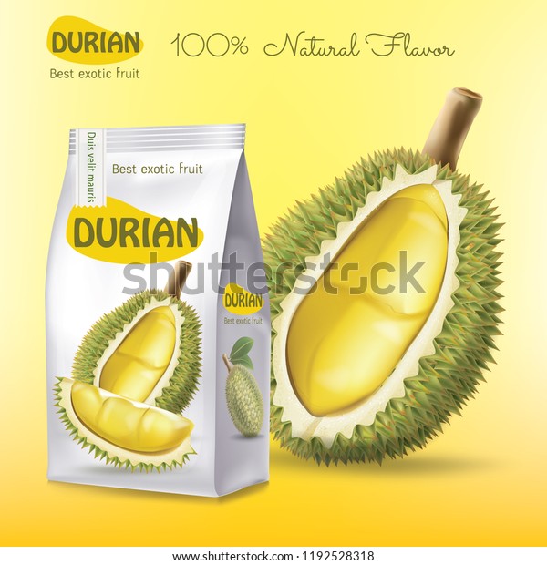 Durian Fruit Package Stock Vector (Royalty Free) 1192528318 | Shutterstock