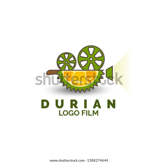 Durian Logo Design Template Full Color Stock Vector (Royalty Free ...