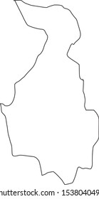 Bulqize District Map Albania Stock Vector (Royalty Free) 1538040479
