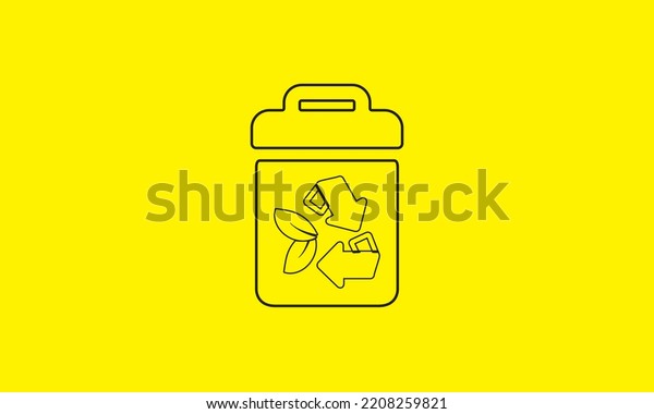 Dust Bin Vector Icon Modern Vector Stock Vector (Royalty Free ...