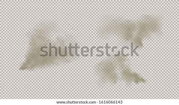Dust Cloud Small Particles Grains Sand Stock Vector (Royalty Free ...
