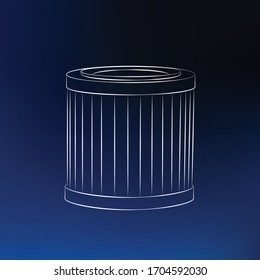 Dust Collector Vacuum Cleaner Vector Icon Stock Vector (Royalty Free ...