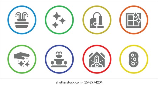 Dust Icon Set 8 Filled Dust Stock Vector (Royalty Free) 1542974204 ...