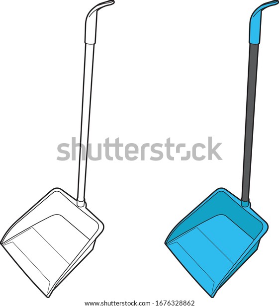 Dust Pan Detail Vector Drawing General Stock Vector (Royalty Free ...