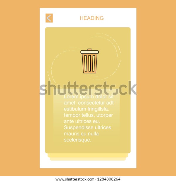 Dustbin Mobile Vertical Banner Design Design Stock Vector (Royalty Free ...
