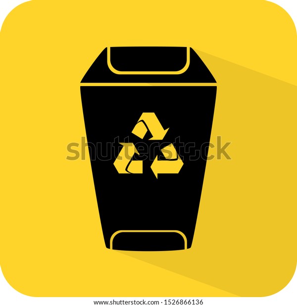 Dustbin Sign Trash Garbage Throw Here Stock Vector (Royalty Free ...
