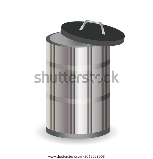 Dustbin Simple Illustration Clipart Vector Model Stock Vector (Royalty ...
