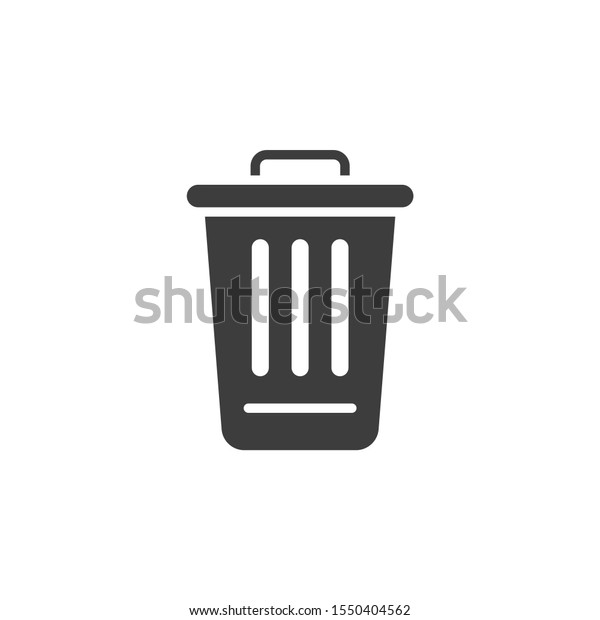 Dustbin Vector Illustrator Advertising Media Icon Stock Vector (Royalty ...