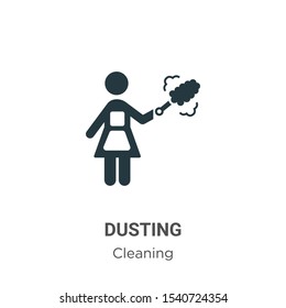 Dusting Vector Icon On White Background Stock Vector (Royalty Free ...