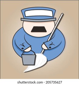 Dustman Design Stock Vector (Royalty Free) 205735627 | Shutterstock