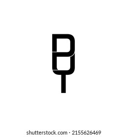 Dut Typography Letter Monogram Logo Design Stock Vector (Royalty Free ...