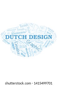 Dutch Design Word Cloud Wordcloud Made Stock Vector (Royalty Free ...