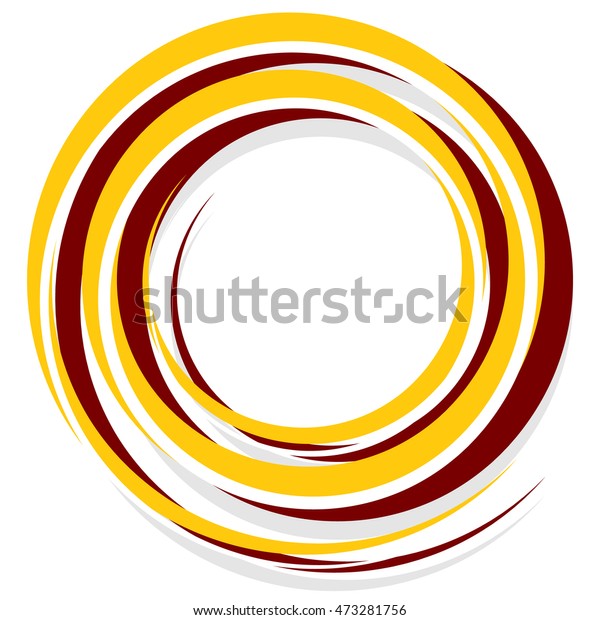 Dutone Spiral Decoration Element Knockout Effect Stock Vector (Royalty ...