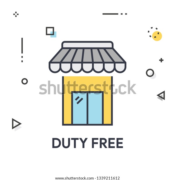 Duty Free Icon Concept Stock Vector (Royalty Free) 1339211612 ...