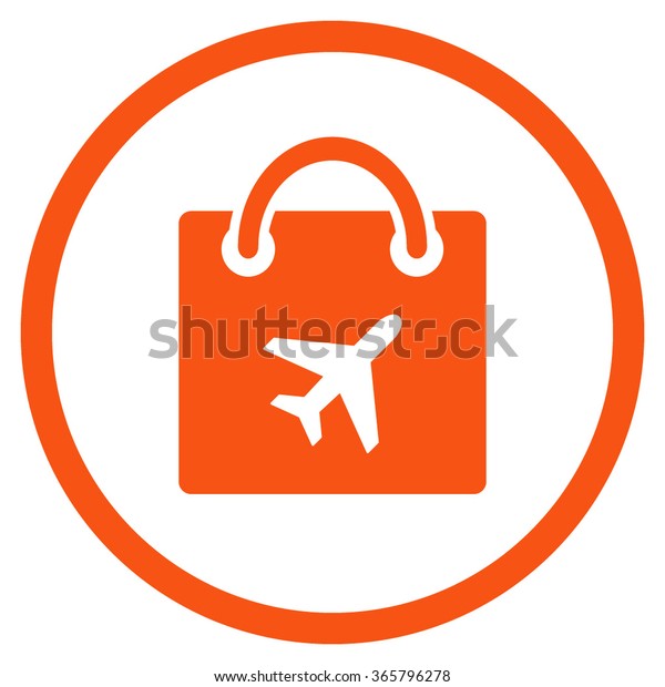 Duty Free Shopping Vector Icon Style Stock Vector (Royalty Free) 365796278