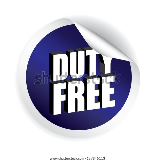 Duty Free Stickersvector Stock Vector (Royalty Free) 657845113 ...