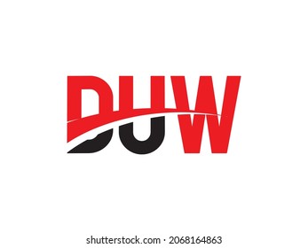 Duw Letter Initial Logo Design Vector Stock Vector (Royalty Free ...