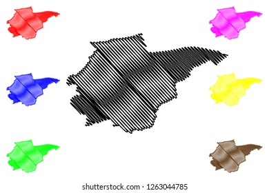 Duzce Provinces Republic Turkey Map Vector Stock Vector (Royalty Free ...