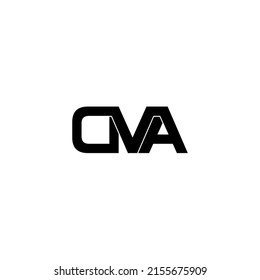 Dva Letter Original Monogram Logo Design Stock Vector (Royalty Free ...