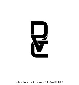 Dvc Letter Original Monogram Logo Design Stock Vector (Royalty Free ...
