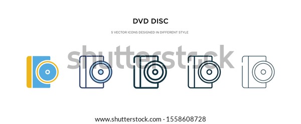 Dvd Disc Icon Different Style Vector Stock Vector (Royalty Free ...