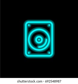 Dvd Player Blue Glowing Neon Ui Stock Vector (Royalty Free) 692548987 ...