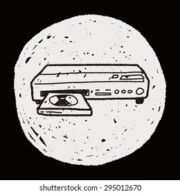 Dvd Player Doodle Stock Vector (Royalty Free) 295012670 | Shutterstock