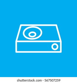 Dvd Player Icon Illustration Isolated Vector Stock Vector (Royalty Free ...