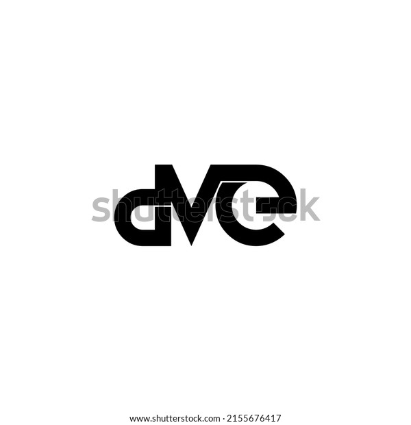 Dve Typography Letter Monogram Logo Design Stock Vector (Royalty Free ...