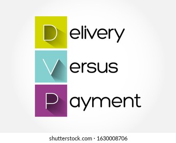 Dvp Delivery Versus Payment Acronym Business Stock Vector (Royalty Free ...