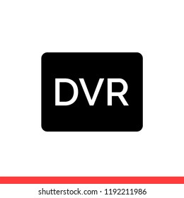 Dvr Vector Icon Tech Symbol Simple: vector de stock (libre de regalías ...