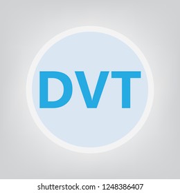 Dvt Deep Vein Thrombosis Acronym Vector Stock Vector (Royalty Free ...