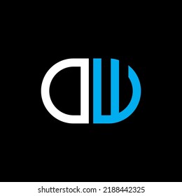 Dw Letter Logo Creative Design Vector Stock Vector (Royalty Free ...