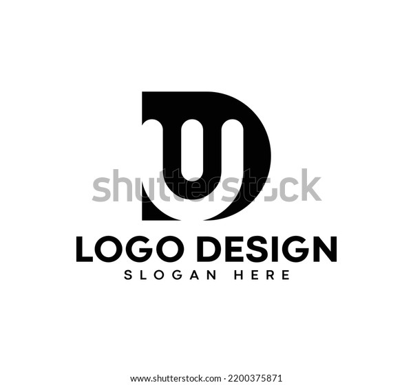 Dw Letter Monogram Logo Dw Lettermark Stock Vector (Royalty Free ...