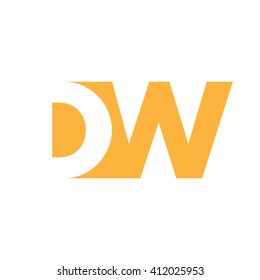 Dw Logo Vector Graphic Branding Letter Stock Vector (Royalty Free ...