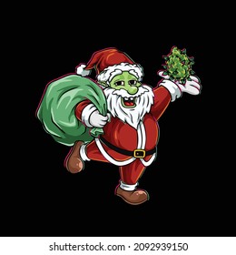 Dwarfs Elf Run Holding Weed Cannabis: เวกเตอร์สต็อก (ปลอดค่าลิขสิทธิ์ ...